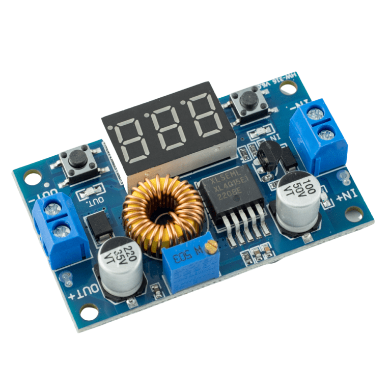 Przetwornica step-down XL4015 1,25-36V 5A DC-DC z woltomierzem - Sklep msalamon