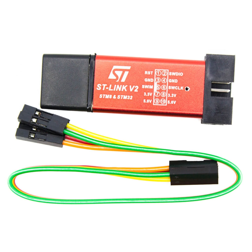 Programator ST-Link V2 do STM32 i STM8 czerwony - Sklep msalamon Programator ST-Link V2 do STM32 i STM8 czerwony - Sklep msalamon